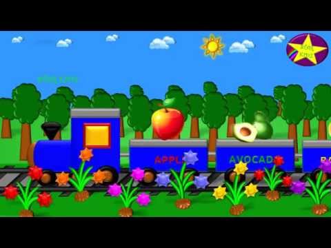 Fruits Train Rhyme | Learning Fruits | Fruits Train - YouTube