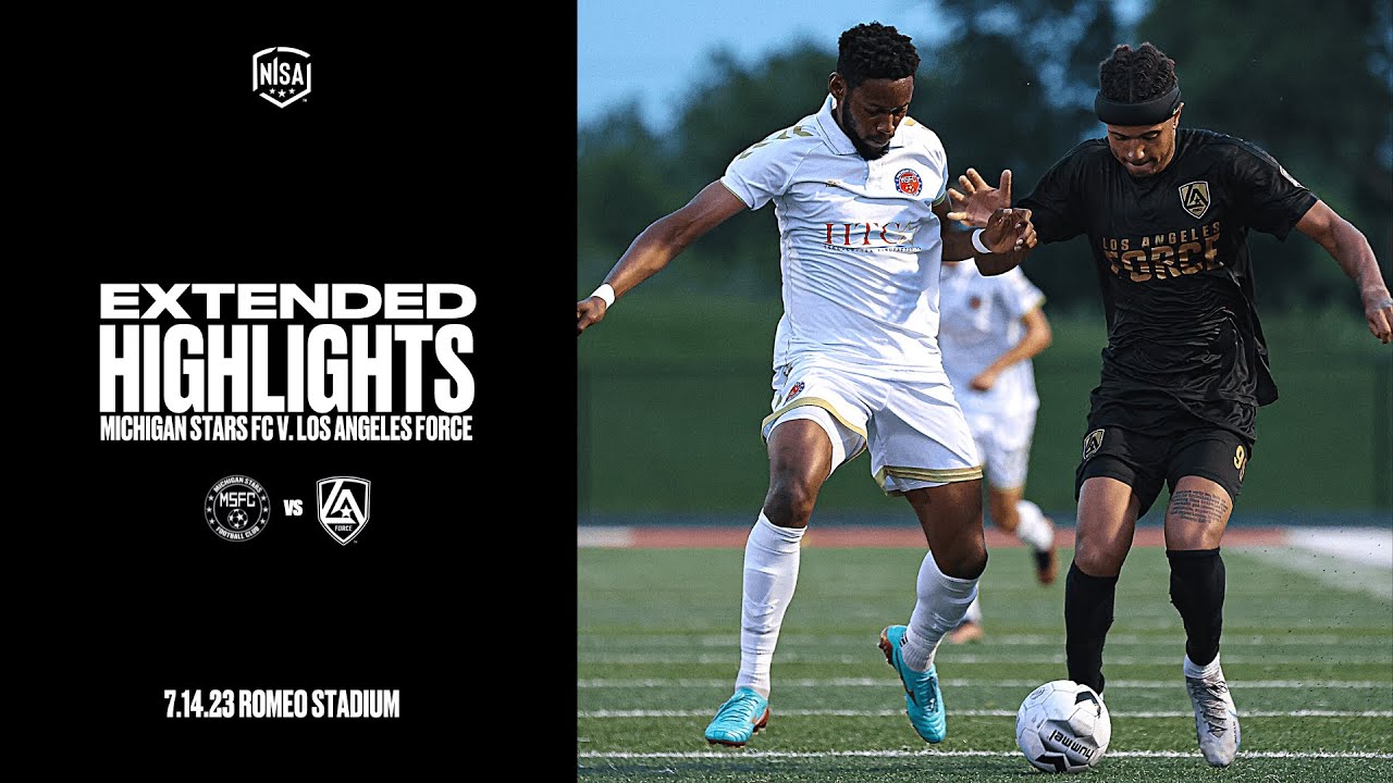 Extended Highlights : Michigan Stars FC v. Los Angeles Force - YouTube