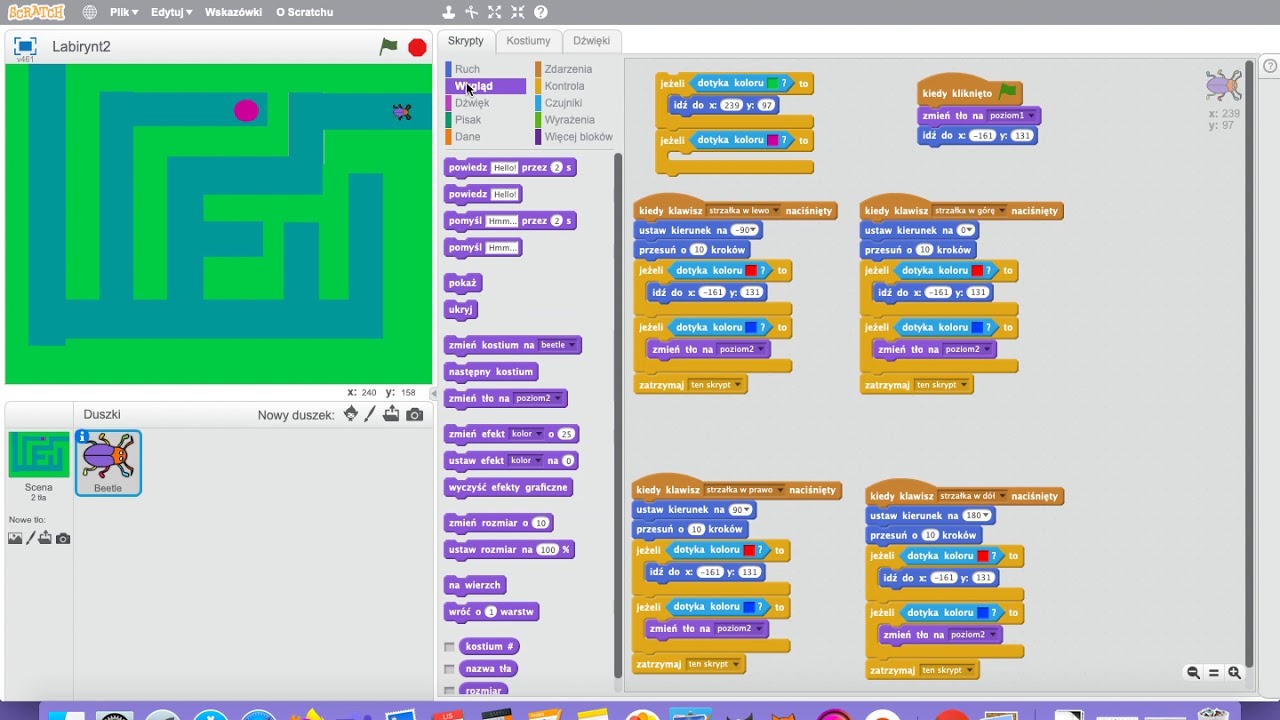 Scratch - Labirynt cz.3 - YouTube