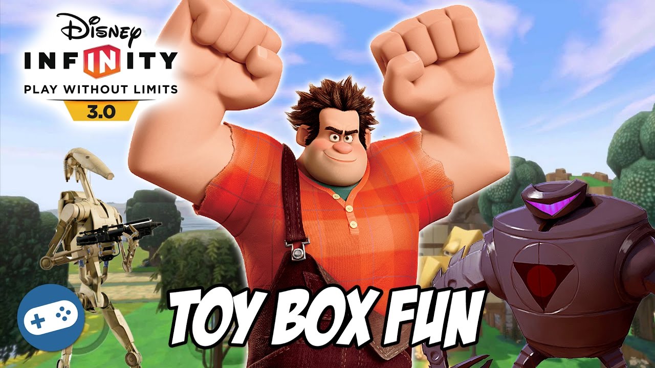 Wreck It Ralph Disney Infinity 3.0 Toy Box Fun Gameplay - YouTube