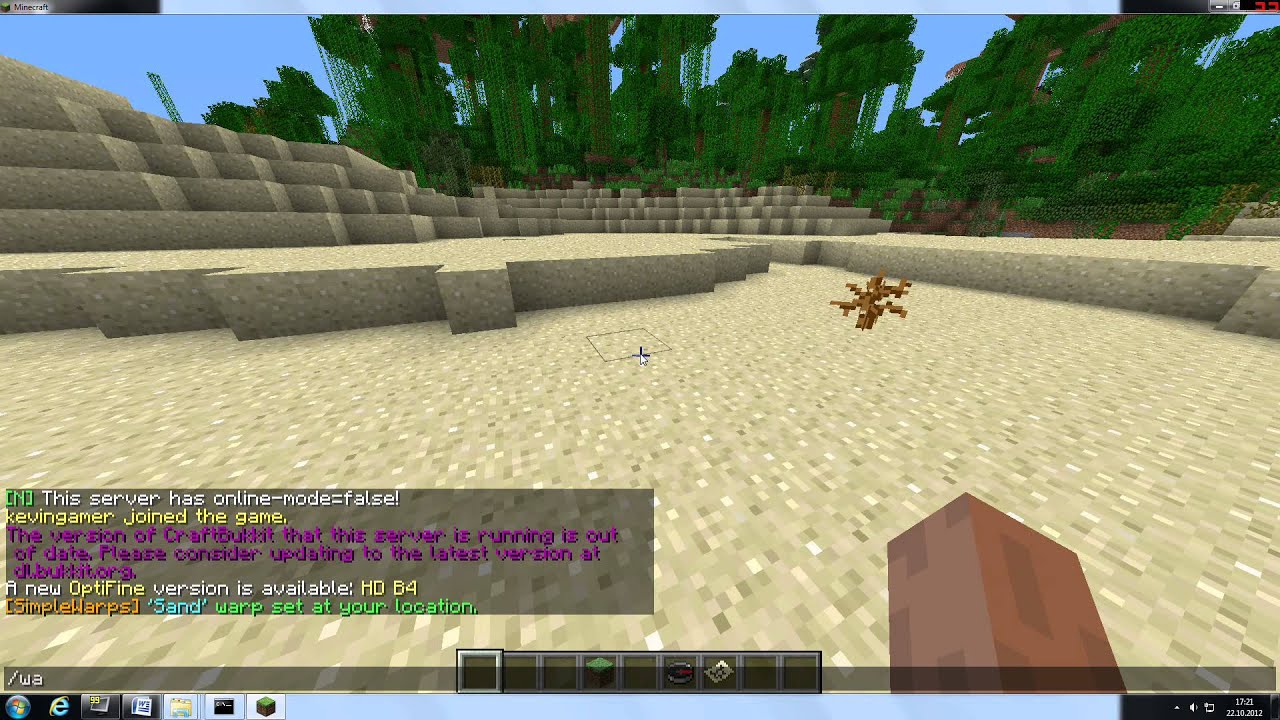 Minecraft Bukkit - Simple Warps - Warpen in Minecraft leicht gemacht [German][HD+] 1.4.6 - YouTube