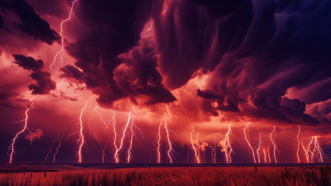 Fall Asleep Quickly with Heavy Thunderstorm, Calm Rain, Intense Thunder ...