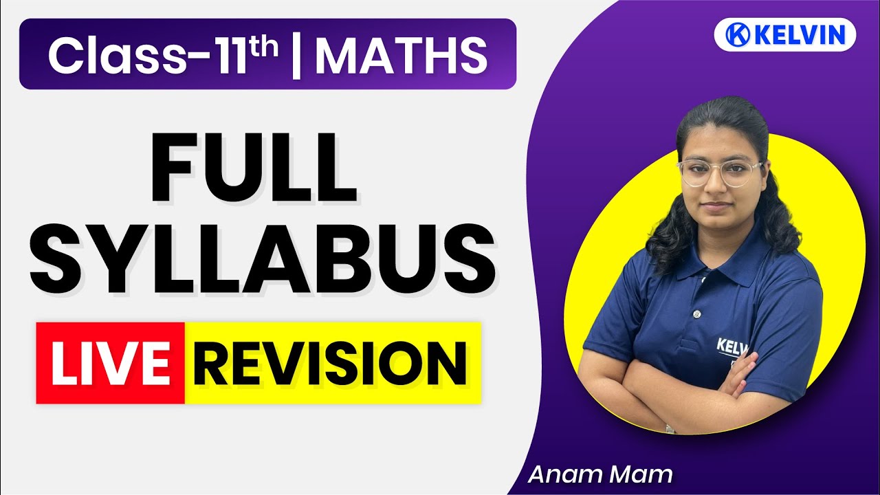 Class 11 - Maths Complete Syllabus Revision 2023 | Maths Important ...