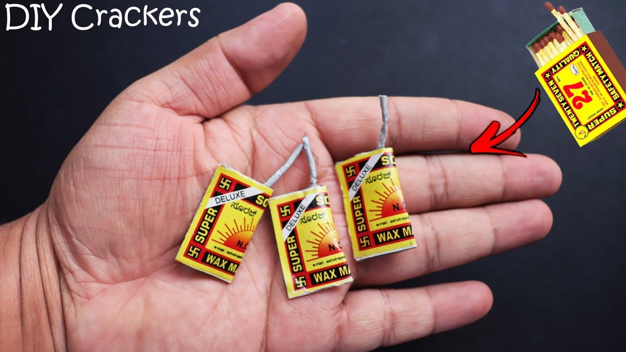 matchbox से बनाओ बड़ीया पाठाका | how to make crackers with matchbox ...