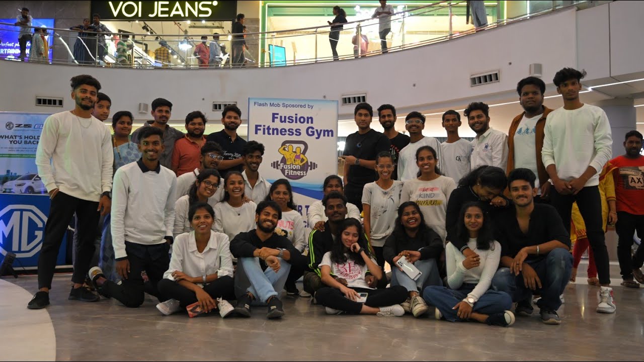 FLASHMOB 2023 KAKINADA | Sponsored by Fussion Fitness F2 Gym | Shot By ...