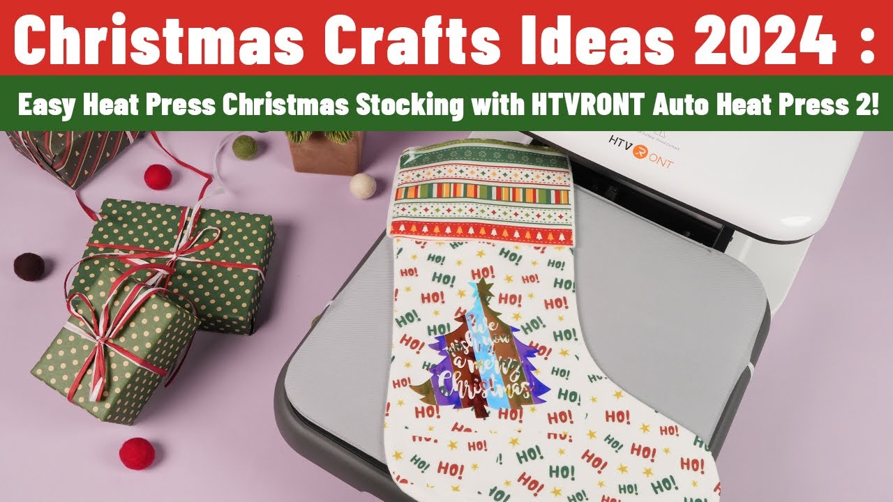 Christmas Crafts Ideas : Easy Heat Press Christmas Stocking with ...
