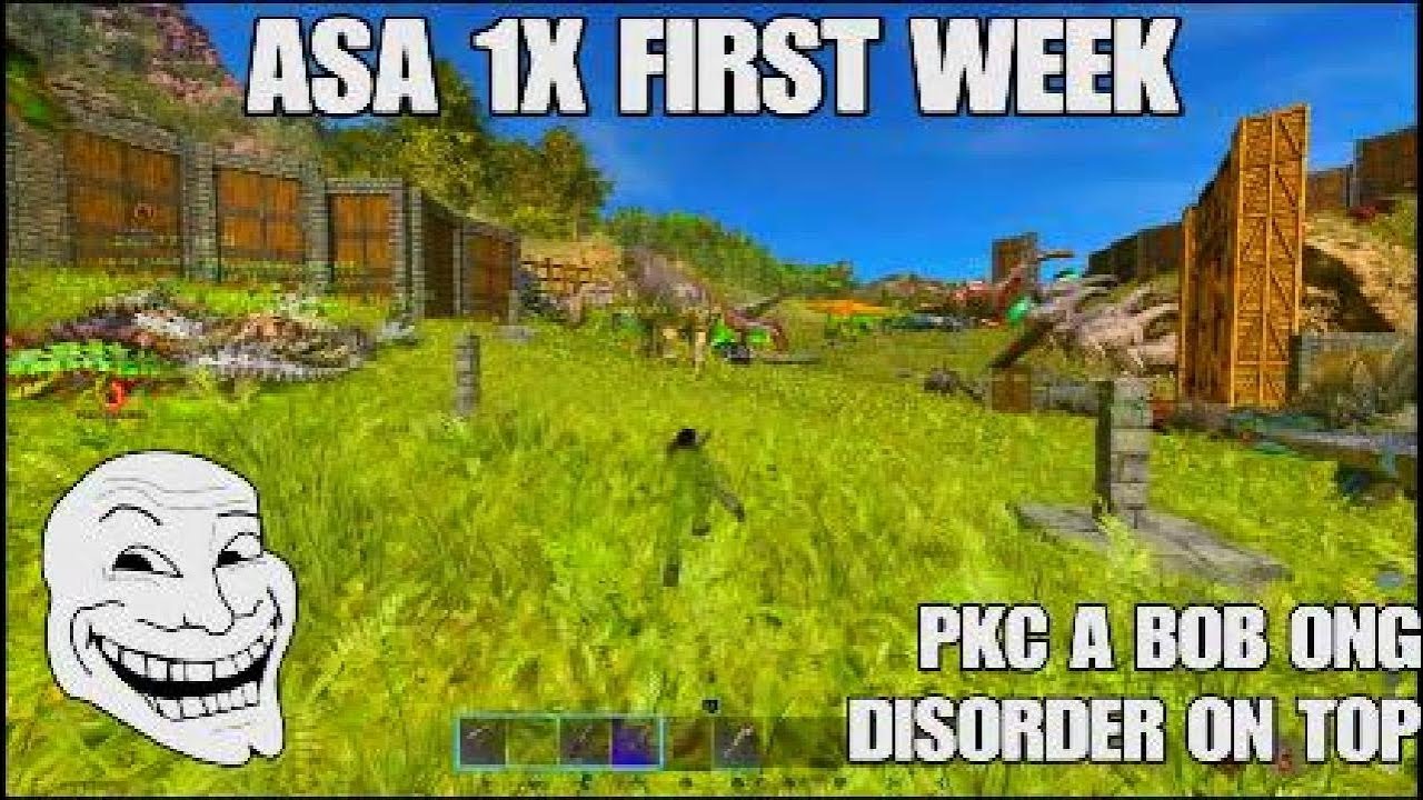 MY FIRST WEEK IN A 200MAN MEGA TRIBE | Ark survival Ascended official ...