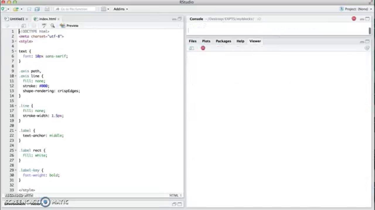 Livecoding D3 in RStudio - YouTube