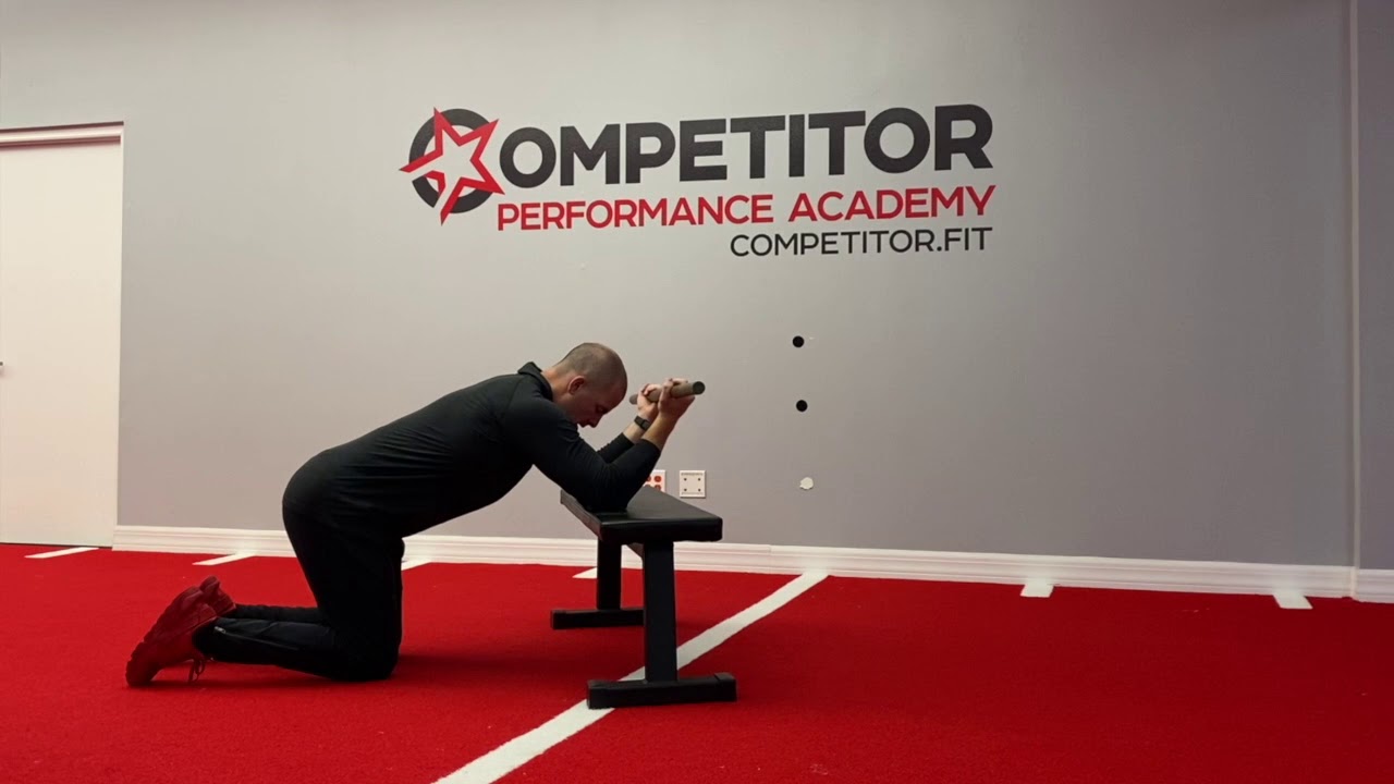 Bench Lat Stretch - YouTube