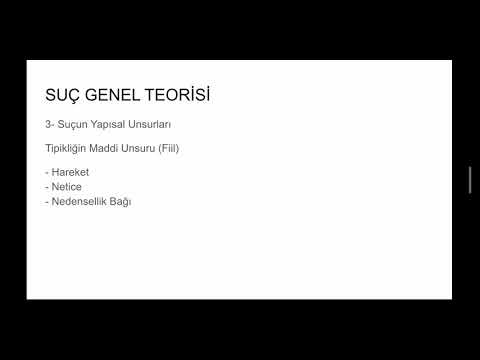Suç Genel Teorisi 2