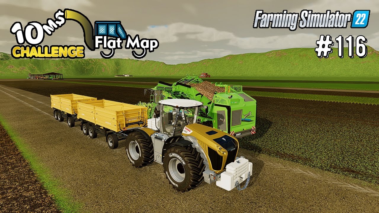 farming Simulator 22 fs22 timelapse Ep #116 Flat Map fs22 Mods - YouTube