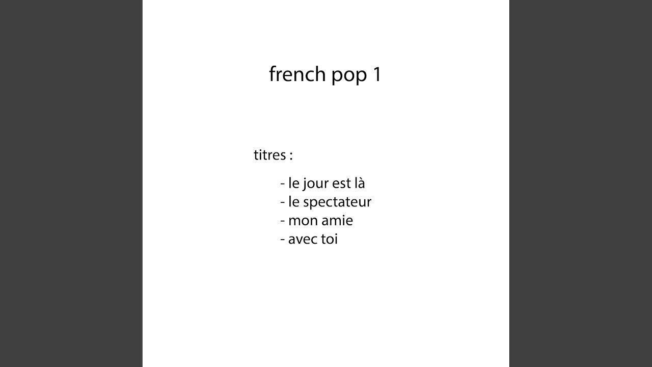 avec toi - YouTube