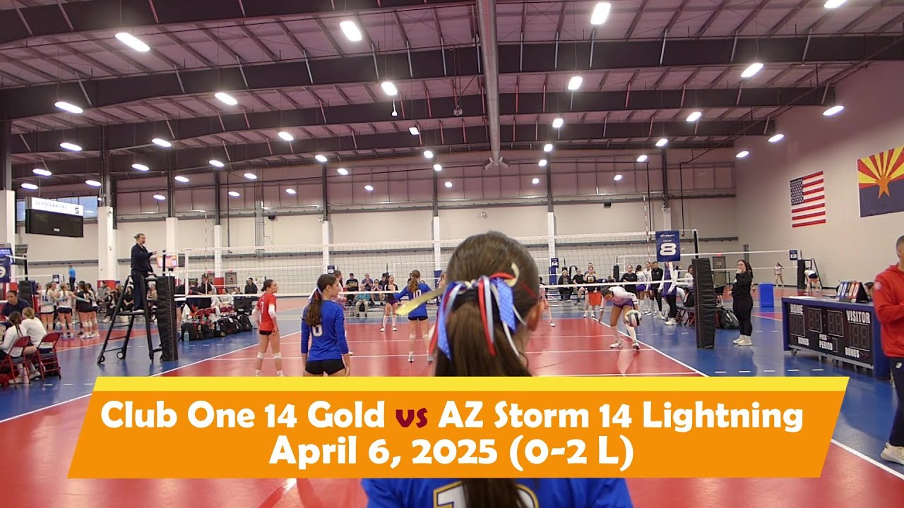 20250406 - Club One 14 Gold vs AZ Storm 14 Lightning (0-2 L) - YouTube