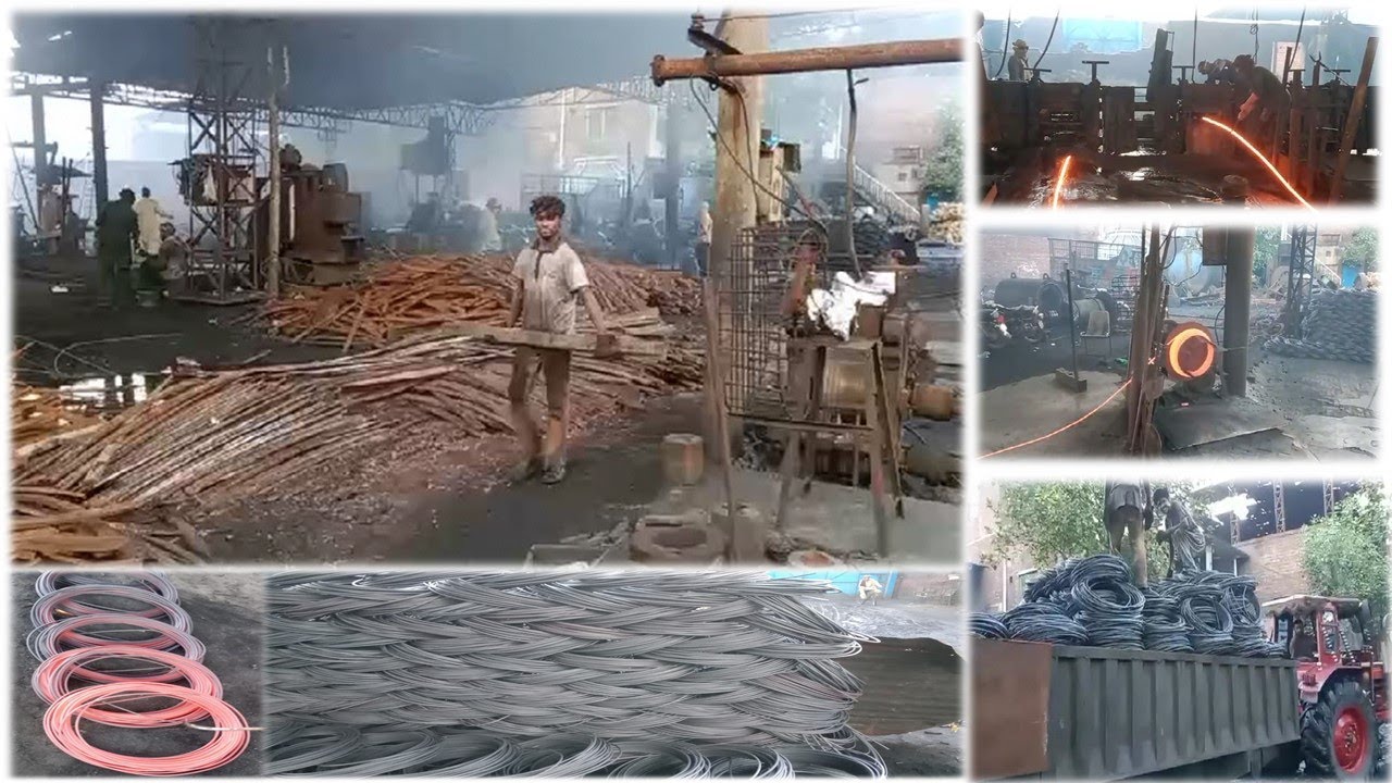 Iron Steel rods Bars Manufacturing process | How it is made in Factory ...