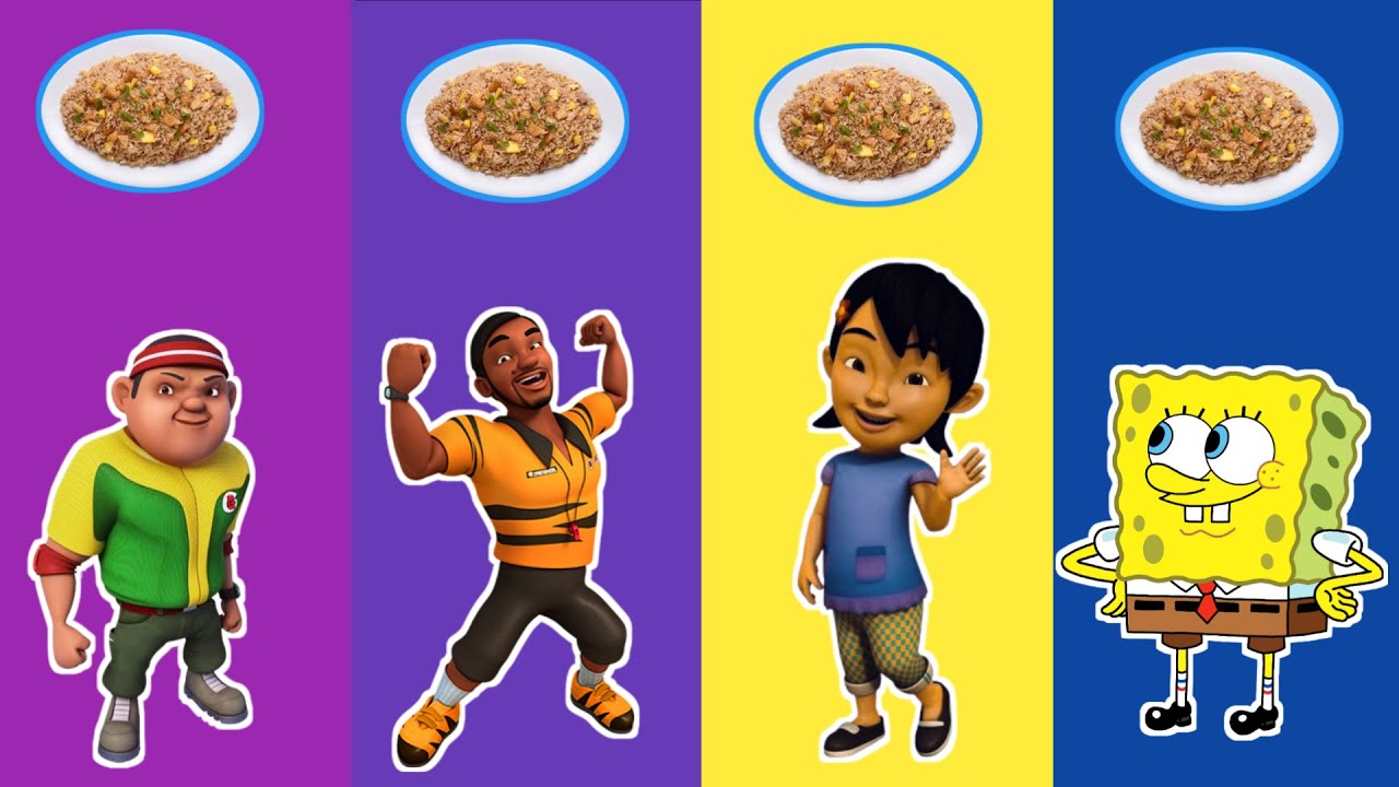 TEBAK GAMBAR GOPAL, ABANG TIGER, SUSANTI & SPONGEBOB - YouTube