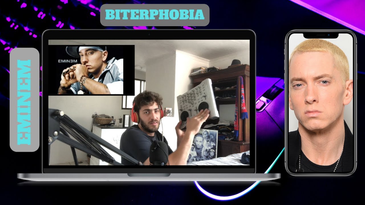 EMINEMS FIRST SONG (BITERPHOBIA!!!) - REACTION!!! - YouTube