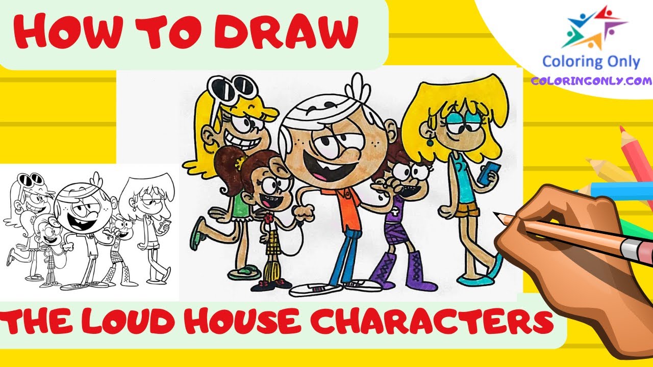 How To Draw The Loud House Characters - YouTube