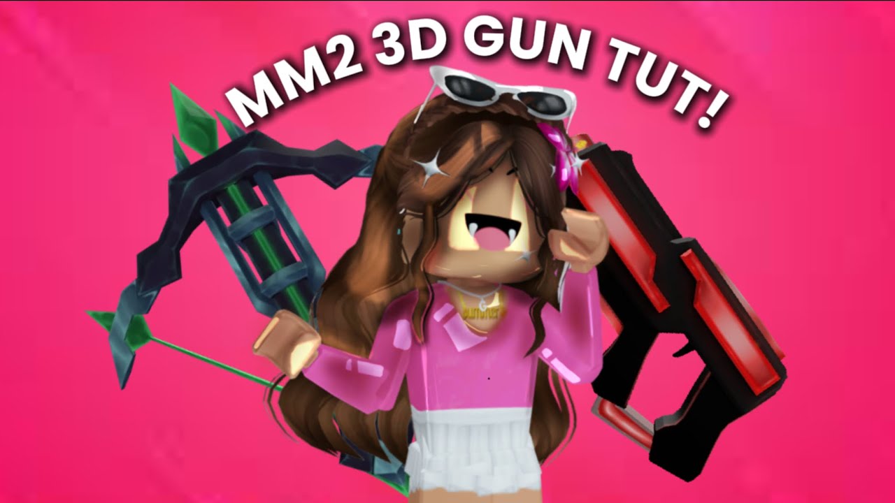 as requested a tut for the 3d gun/knife...(mm2 edits) - YouTube
