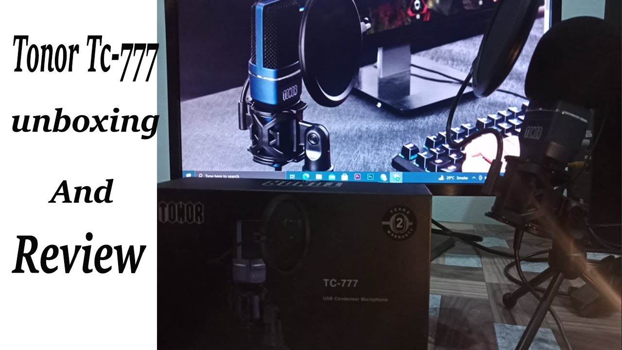 TONOR TC 777 Unboxing Test and Review || Tonor TC-777 USB Microphone ...