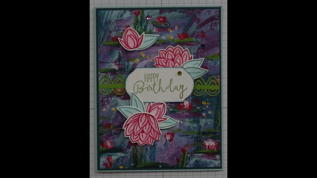Lovely Lily Pad Card - YouTube