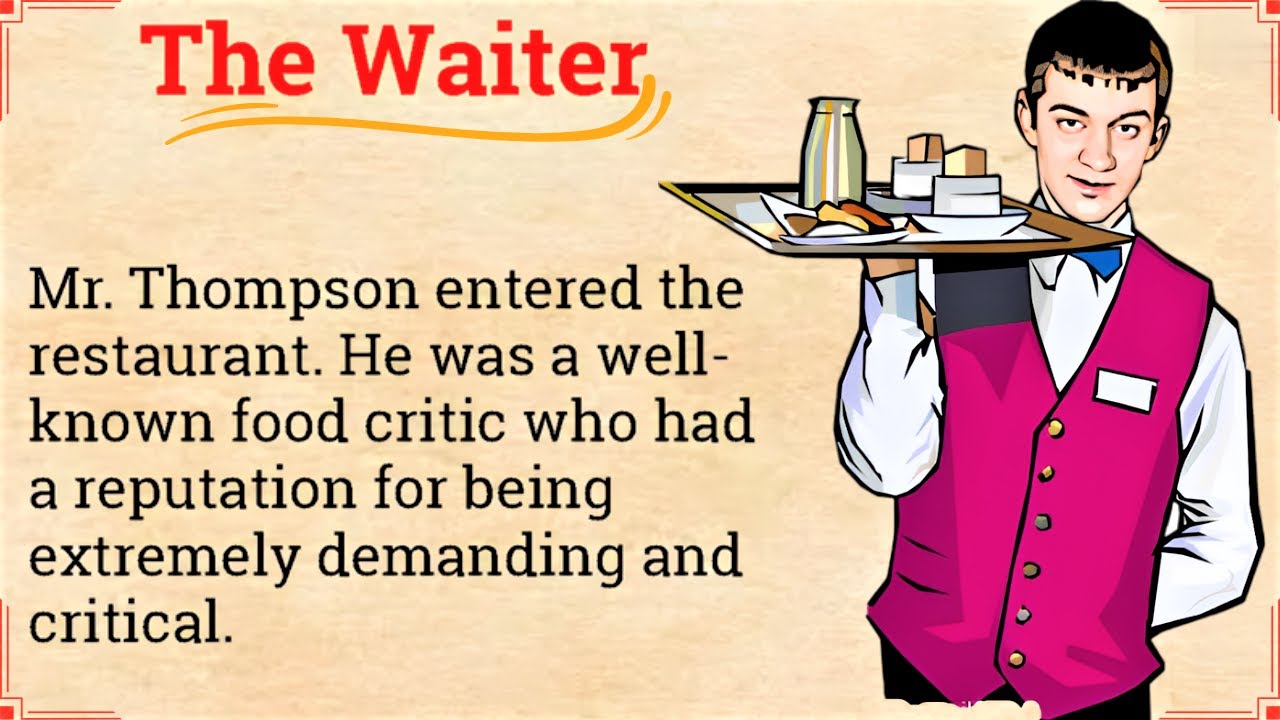 Learn English through story | The Waiter | English story for listening ...