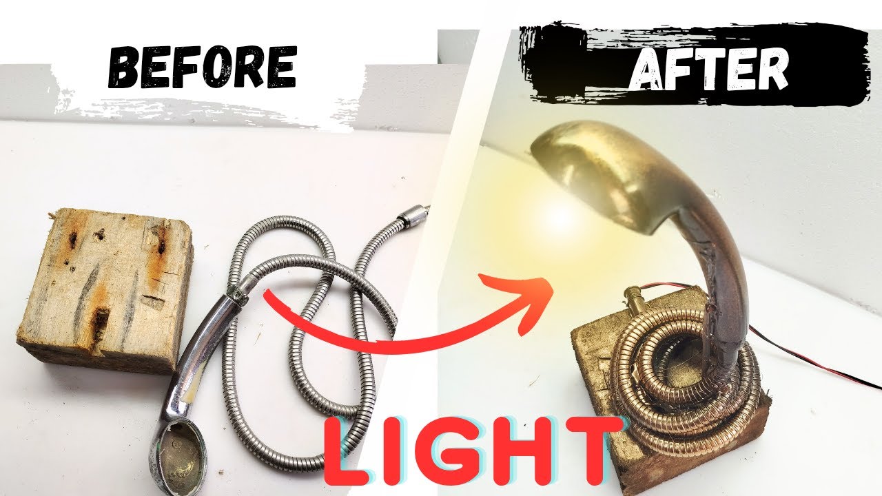 Create your own unique lighting by recycling an old shower head./arts ...