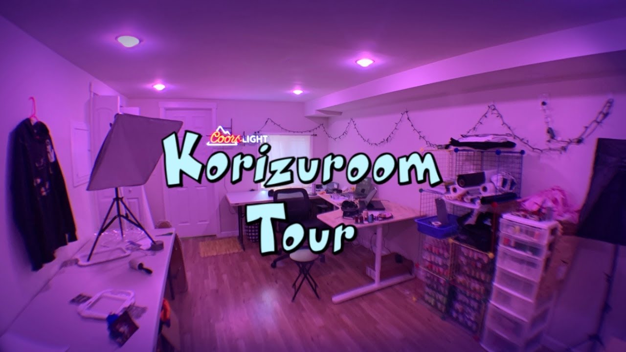 my embroidery room tour - YouTube