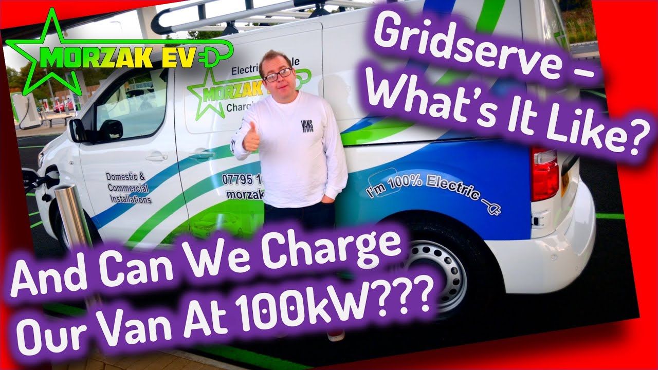 We Check Out Gridserve - and we try to charge our e-Van at 100kW! - YouTube