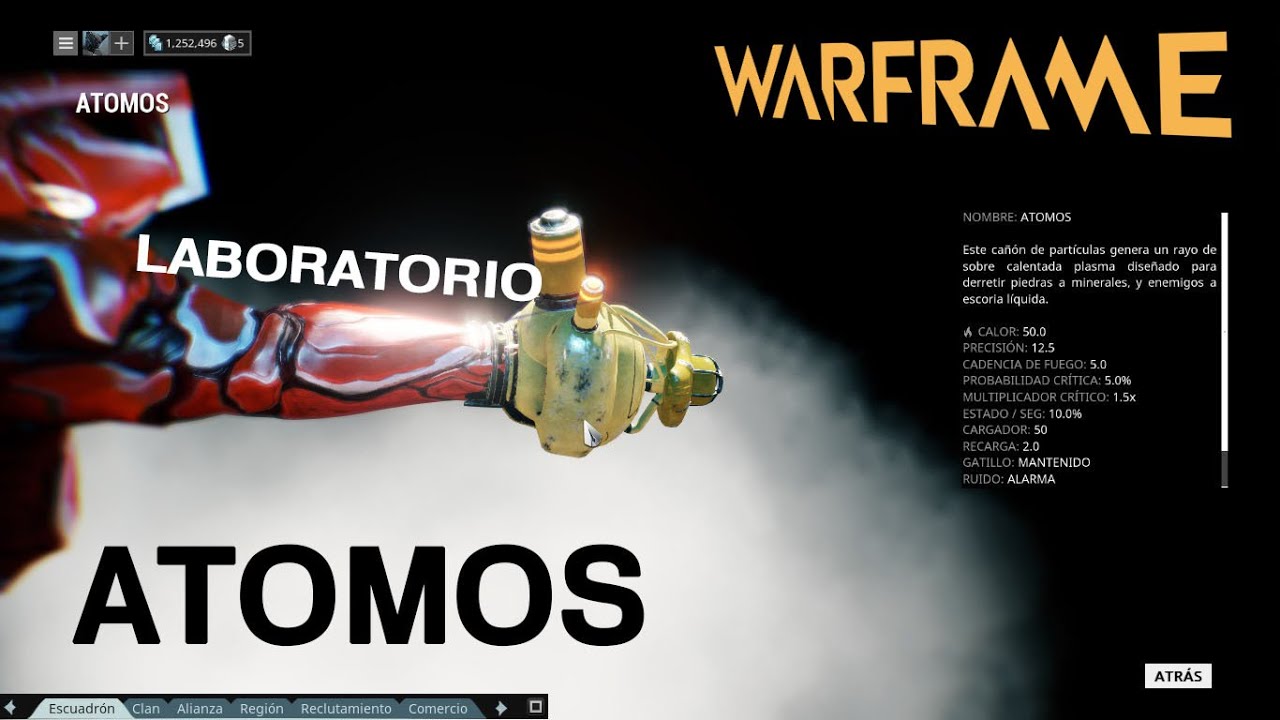 Warframe ATOMOS review en Español. | Laboratorio # - YouTube