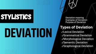 Deviation | Examples of Deviation | Types of Deviation ... | Doovi