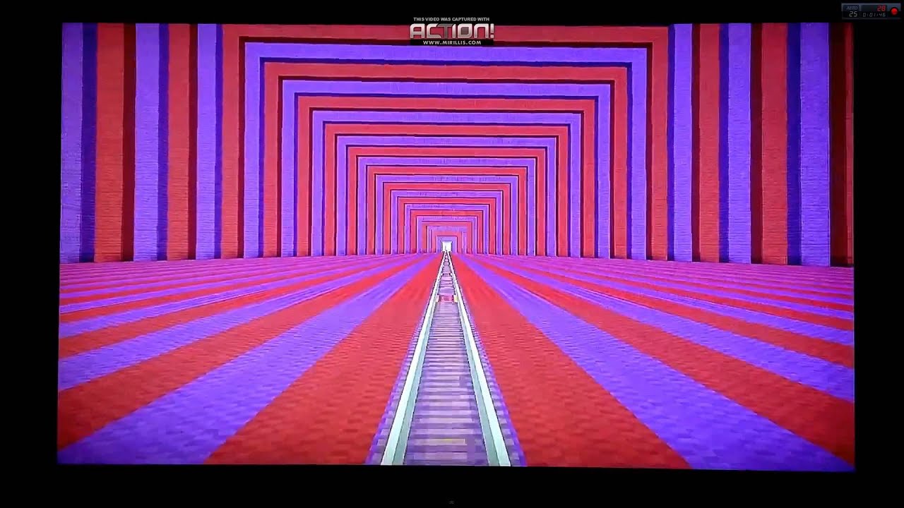 Minecraft - the illusion roller coaster optical illusion in minecraft ...