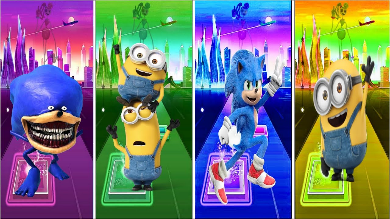 Sonic Tapes 🔴 Minion 🔴 Sonic The Hedgehog 🔴 Minion || Tiles hop EDM ...