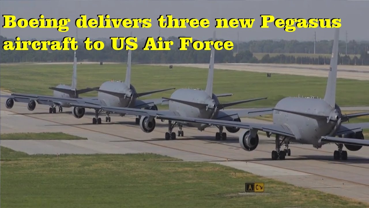 Boeing delivers three new Pegasus aircraft - YouTube