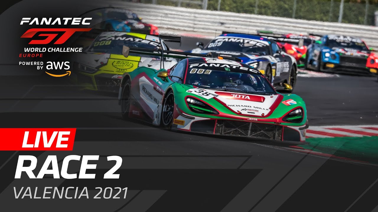 RACE 2 | VALENCIA | FANATEC GT WORLD CHALLENGE EUROPE 2021 - YouTube