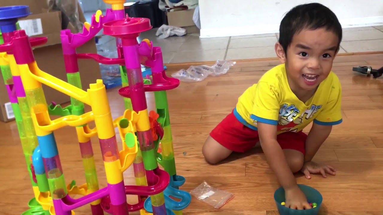 Marble Race Toy Unboxing Marble Run marble olympics - YouTube