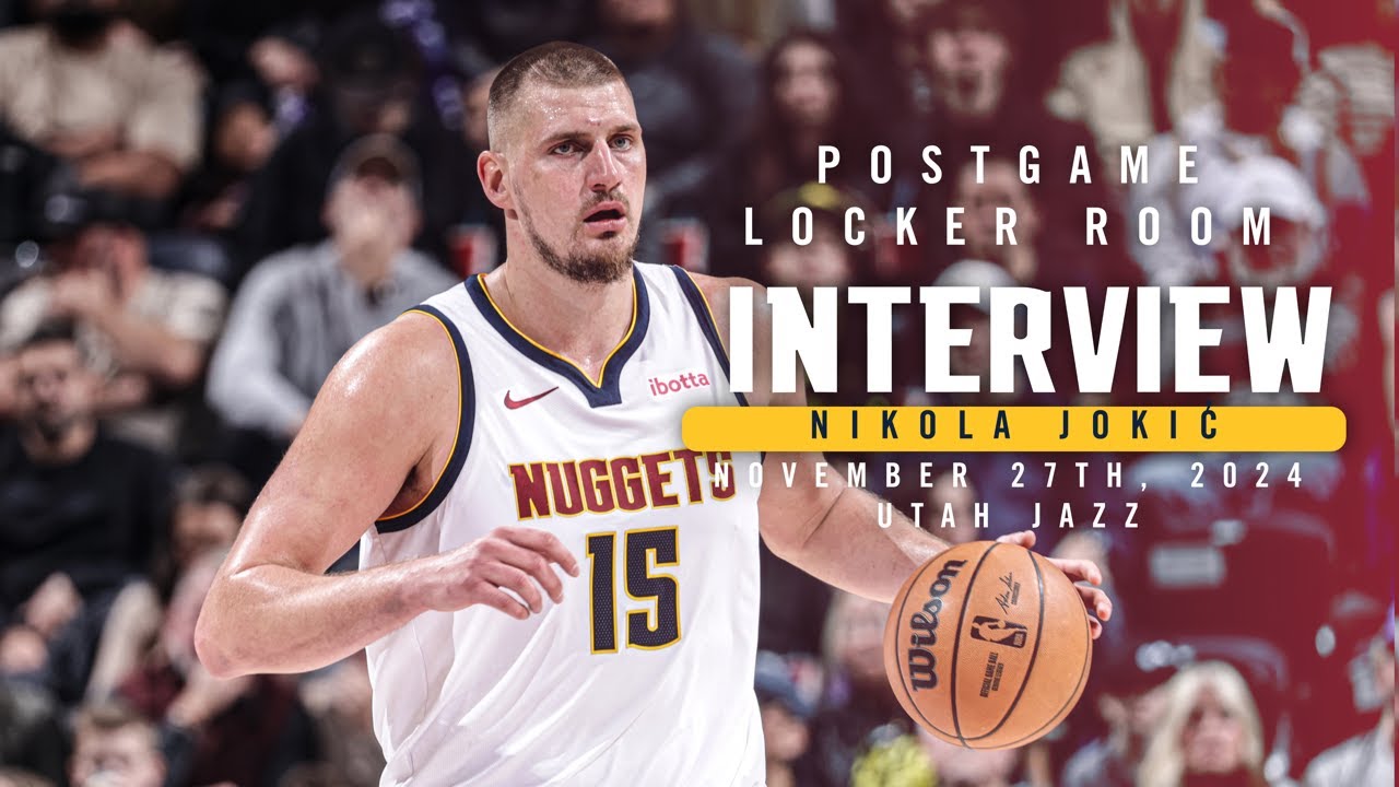 Nikola Jokić Full Postgame Locker Room Interview vs. Jazz 🎙 | 11/27/24 ...