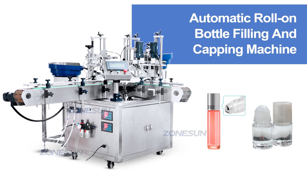 How To Package ZS-AFC11 Deodorant Roll-on Bottles Liquid Filling ...