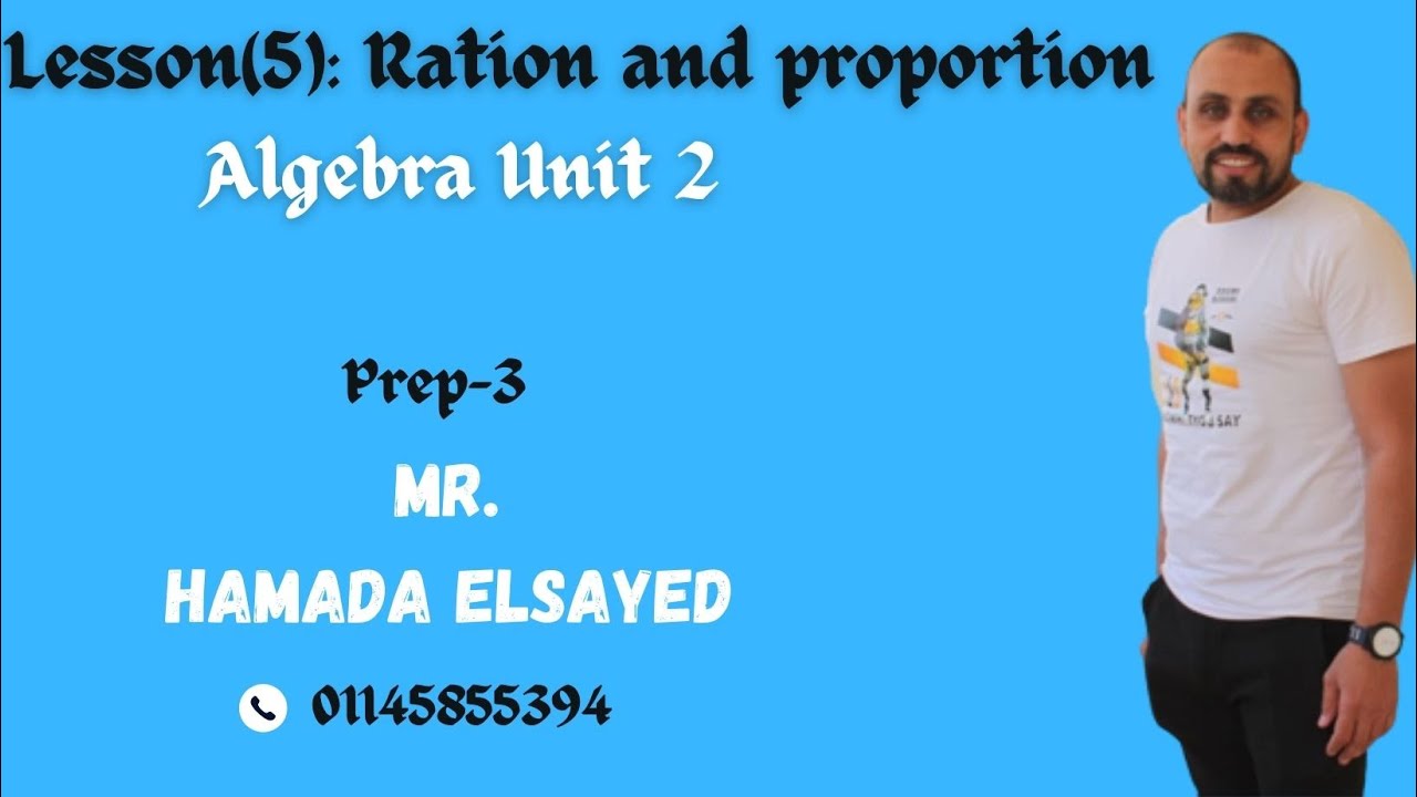 Lesson (5)Ratio and proportion prep 3 - YouTube