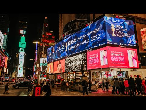Bigo Live Celebrities of Tomorrow - TOP Broadcasters on Times Square Billboards | Bigo Gala 2022