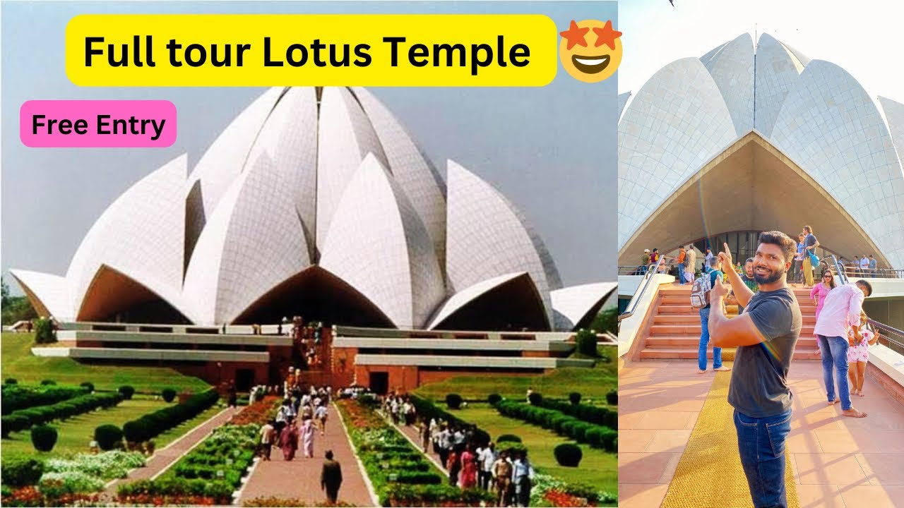 Lotus Temple full Tour | Delhi lotus temple tour | kamal Mandir | puri ...