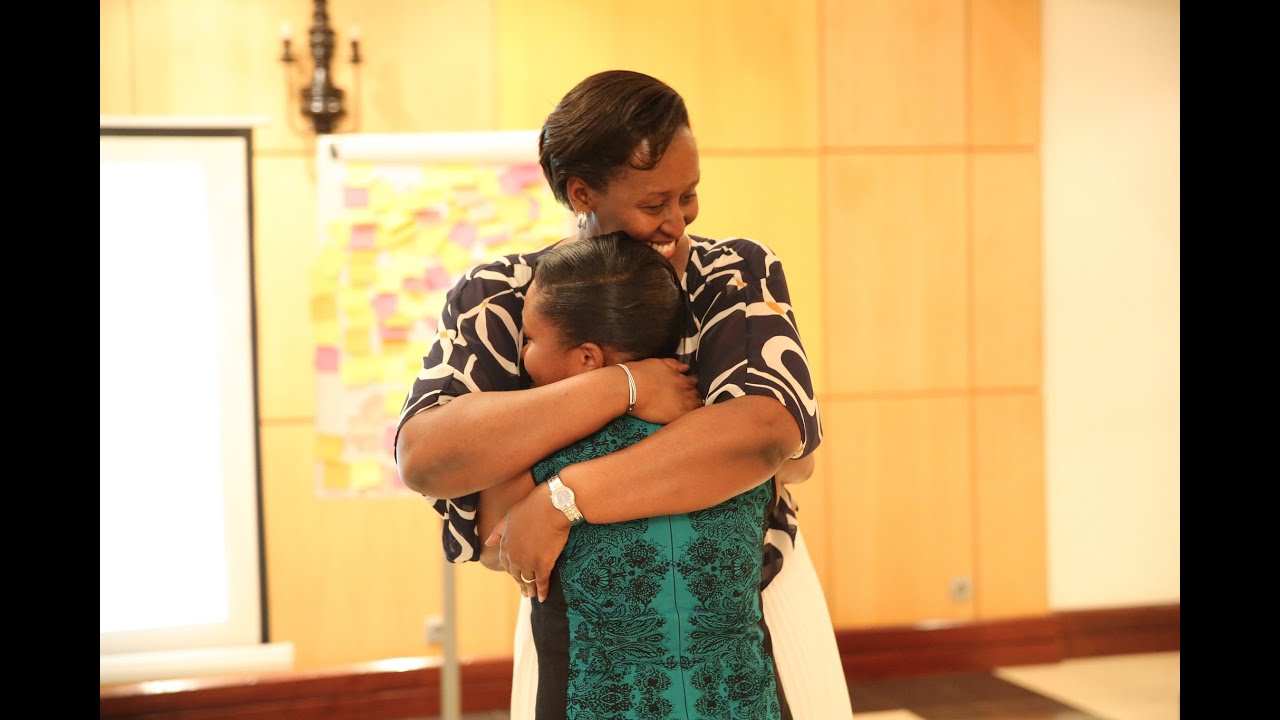 RWANDAN TEENAGER EXCITED WITH FIRST LADY'S HUG - YouTube