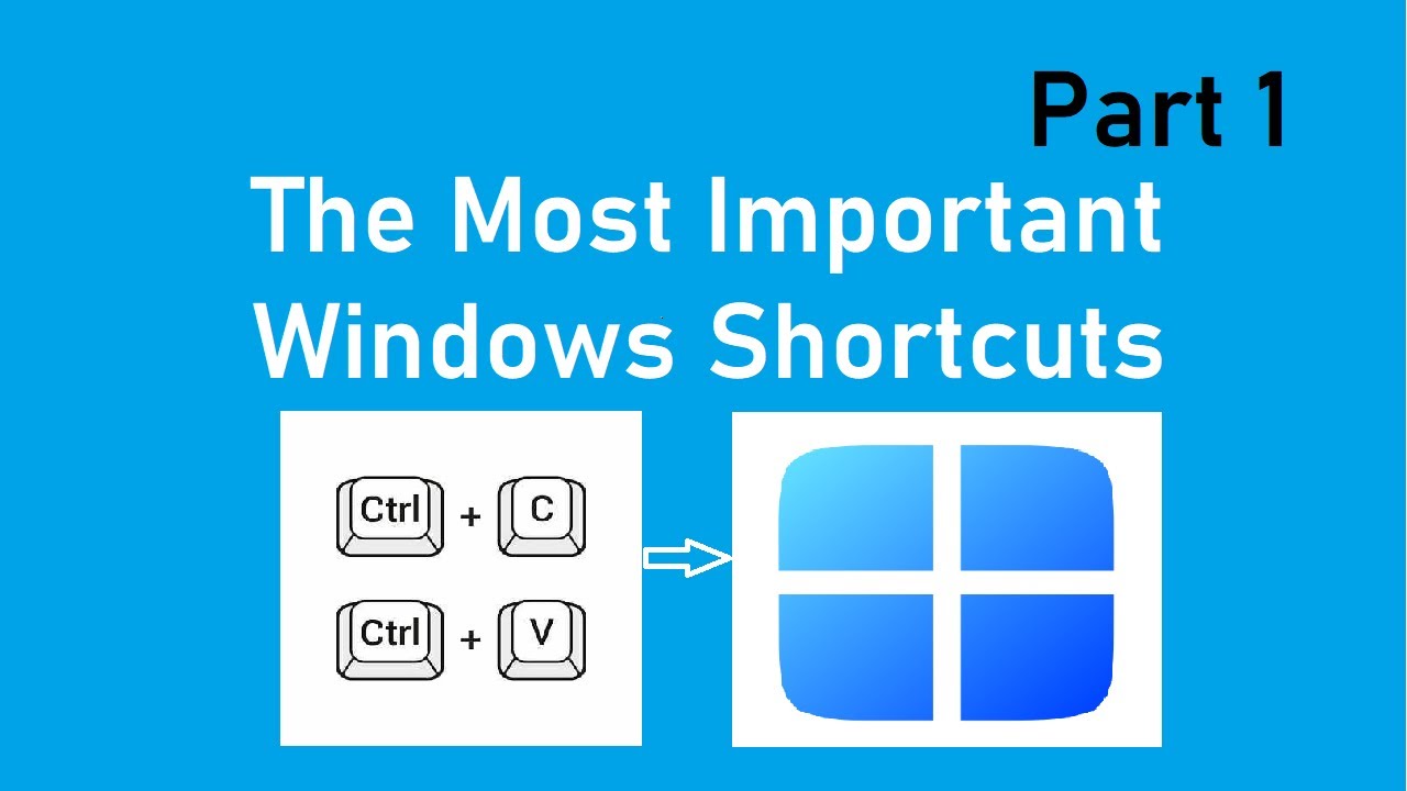 Awesome Windows shortcuts part 1 - YouTube