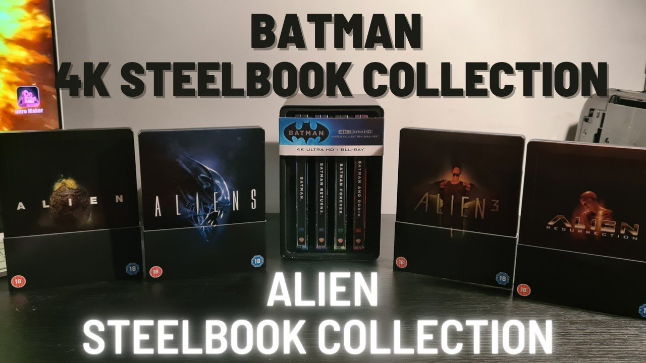 Batman 4k Steelbook Collectors Set, Alien Blu Ray Steelbook Collection ...