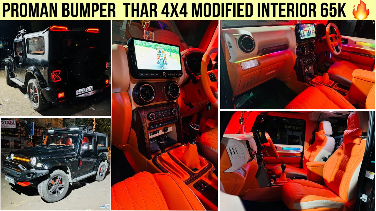 PROMAN Thar Modified 4x4 2024 | Thar 2024 modification 🤩 Thar ...