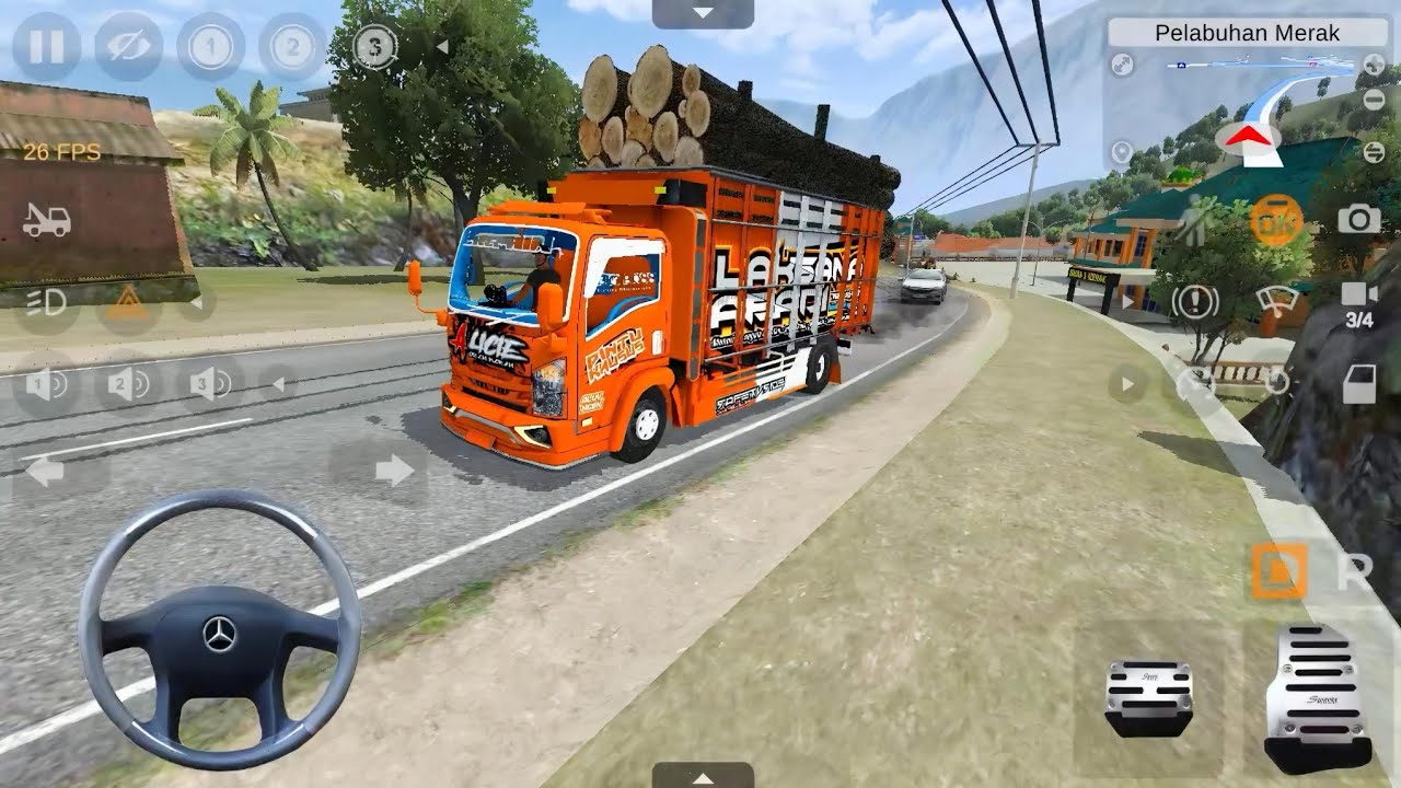 Isuzu Truck Game Large Load of Wood Order Delivery l Bus Simulator ...