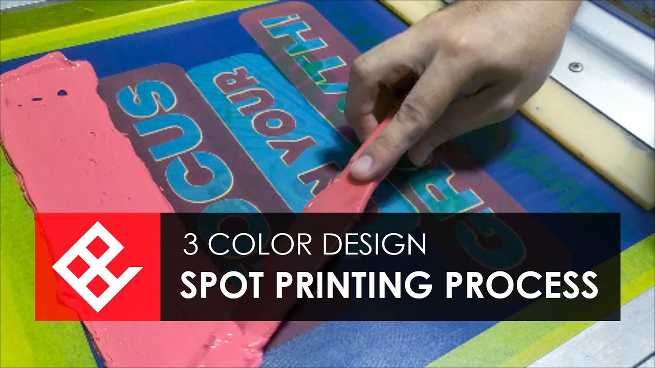 3 color Rubberized Print Spot Process ( Water-based Inks ) - YouTube