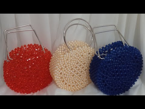 En kolay boncuk çanta yapımı/ Yuvarlak boncuk çanta yapımı/ bead bag making #beadedbag
