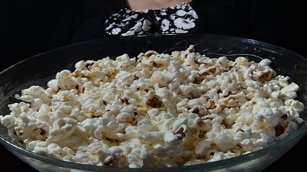 ASMR Popcorn and Apple Eating | Mouth Sounds - YouTube