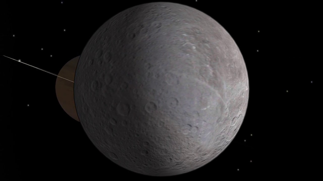 Rea. moon of saturn - YouTube