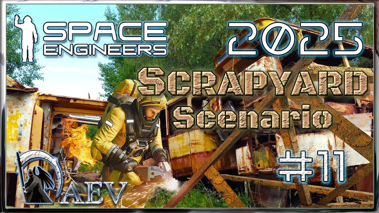 Space Engineers🪐 №11 Scrapyard 2025 🚧Сценарий Свалка! Захотелось гигантизмы! 🌉 - YouTube
